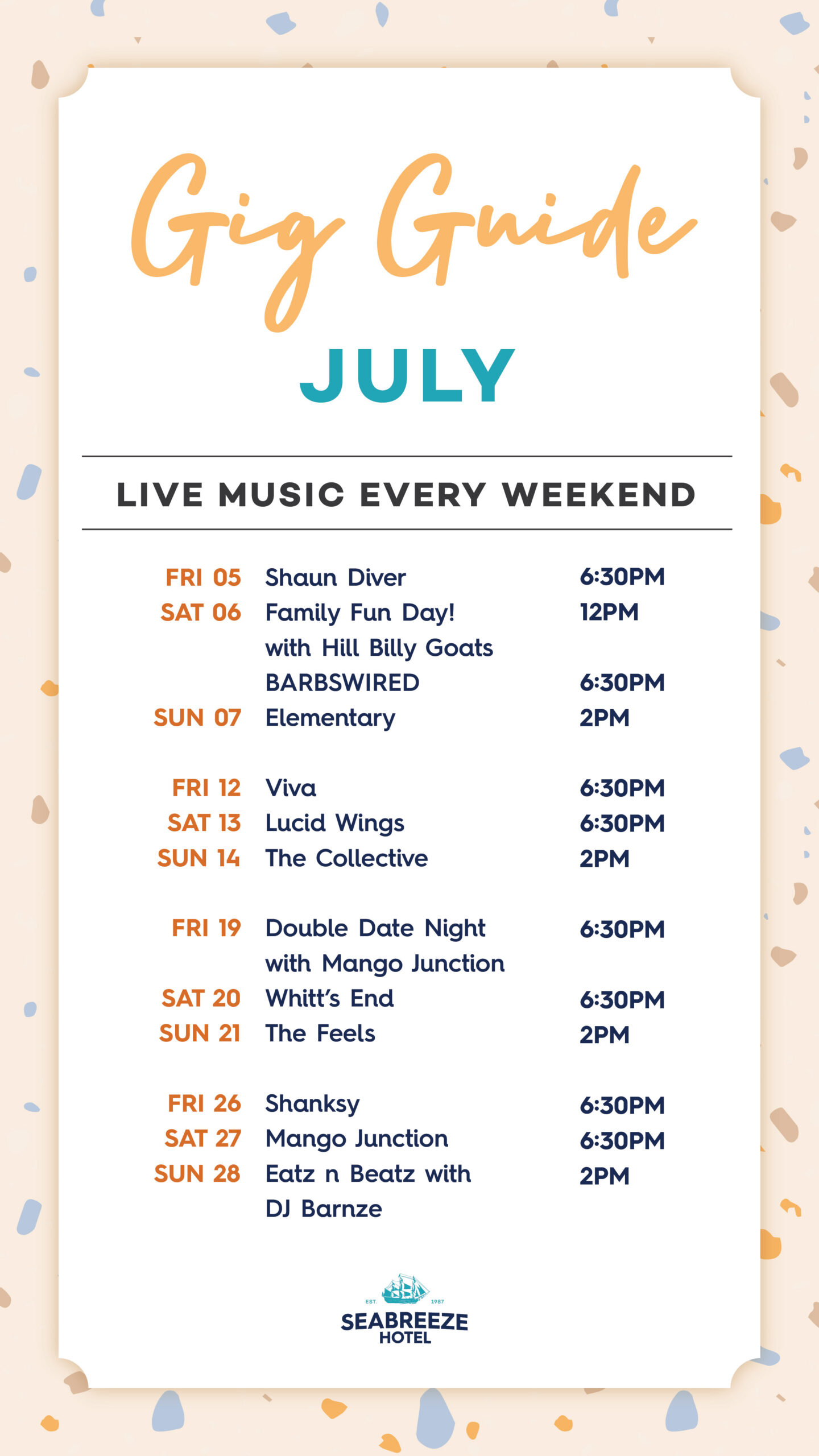 Free Live Entertainment - The Seabreeze Hotel | Mackay
