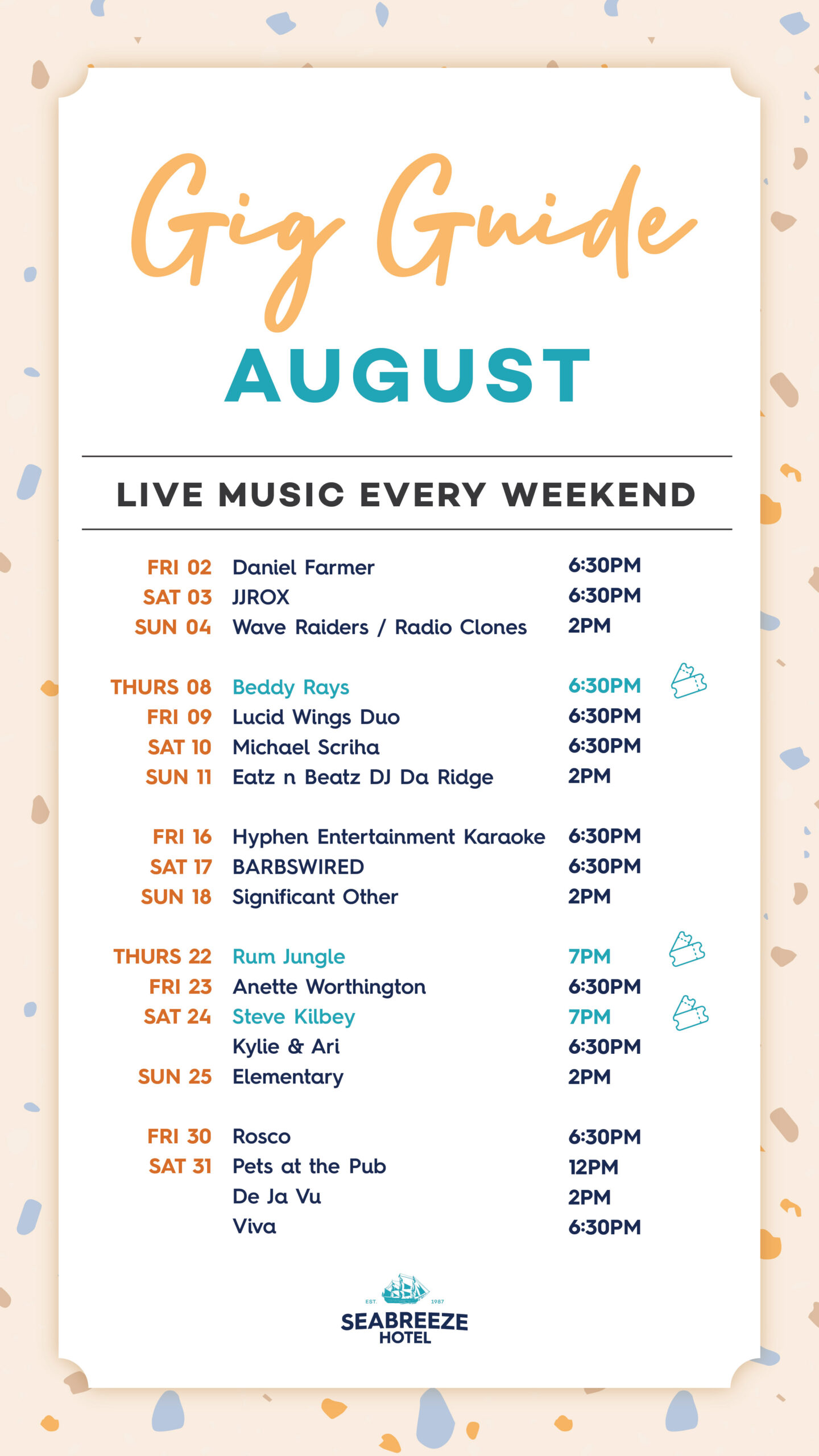 Free Live Entertainment - The Seabreeze Hotel | Mackay