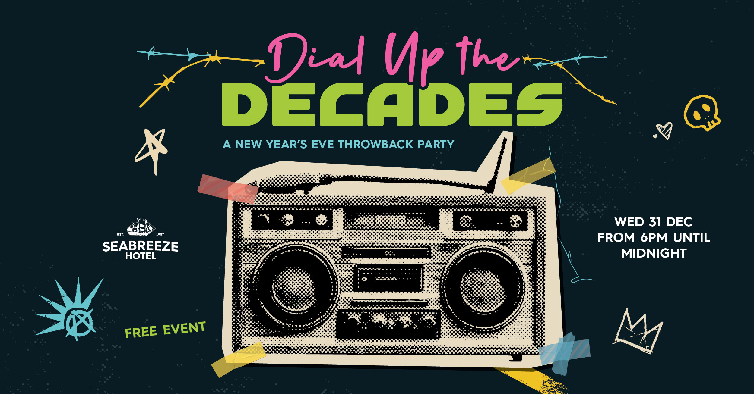 Dial Up the Decades – A New Year’s Eve Throwback Party - The Seabreeze ...